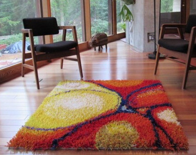 New Design Released. Rya Rug Kit Named DESERT SUNS. Virgin Wool Yarn ...