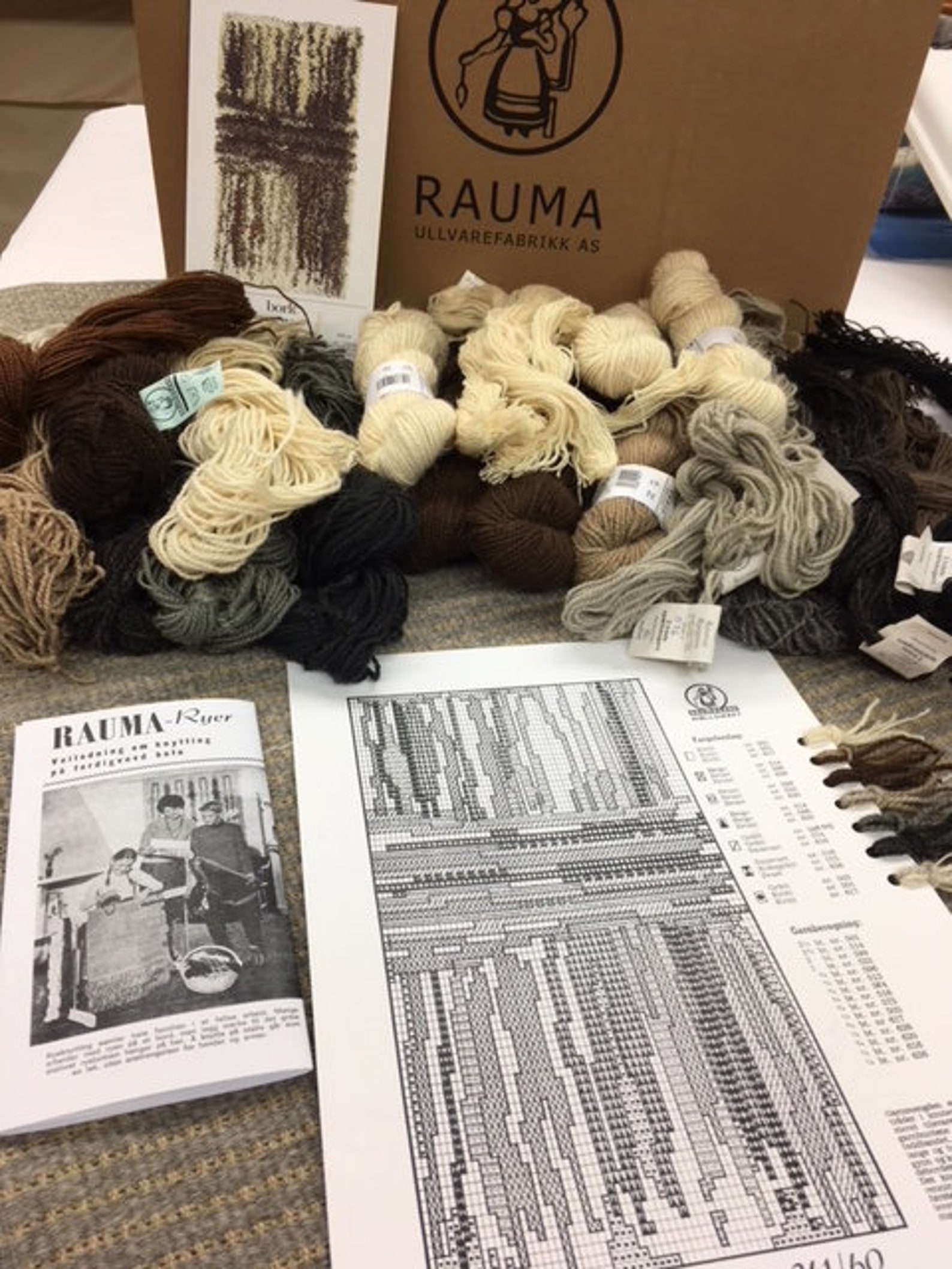 Rya Rug Kit in Natural Colors. Rye Kit From Norway Called - Etsy