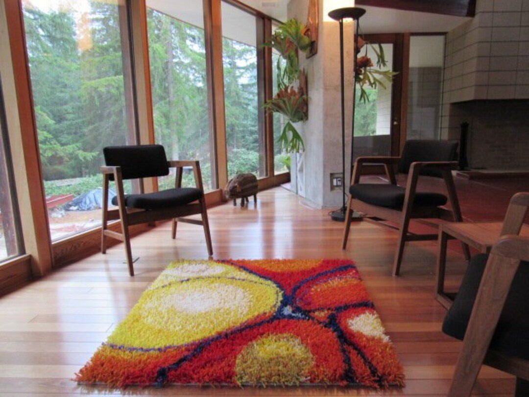 New Design Released. Rya Rug Kit Named DESERT SUNS. Virgin Wool Yarn ...