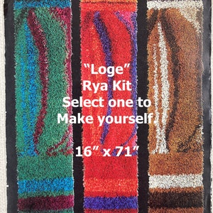 Rya Kit Long and Narrow Called LOGE. DIY Make Your Own Rug. Kit From ...