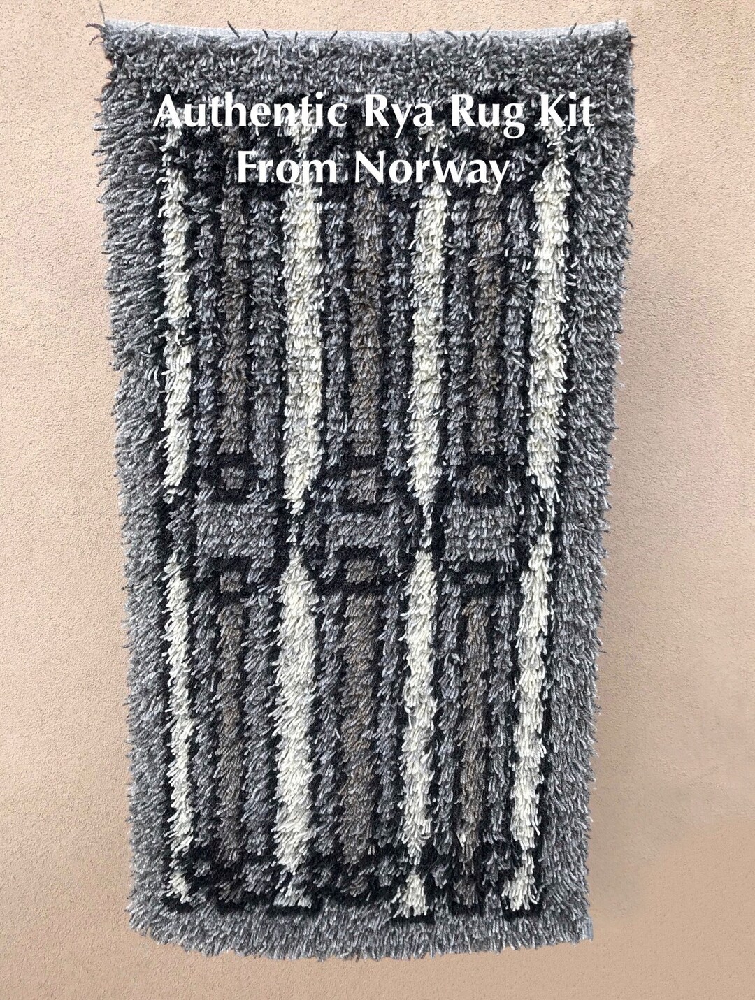 Rya Rug Kit From Norway Named Kilde...midcentury-modern Style. Wool ...