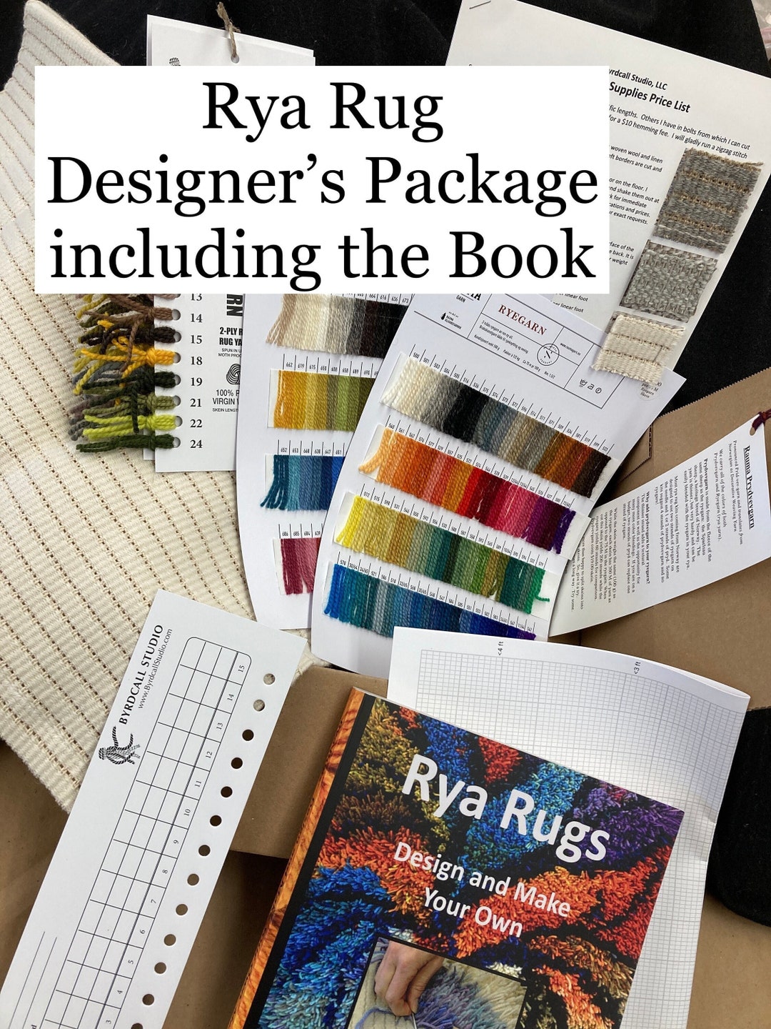 Rya Rug Maker's Designer's Kit and Starter Package With Rya Book - Etsy