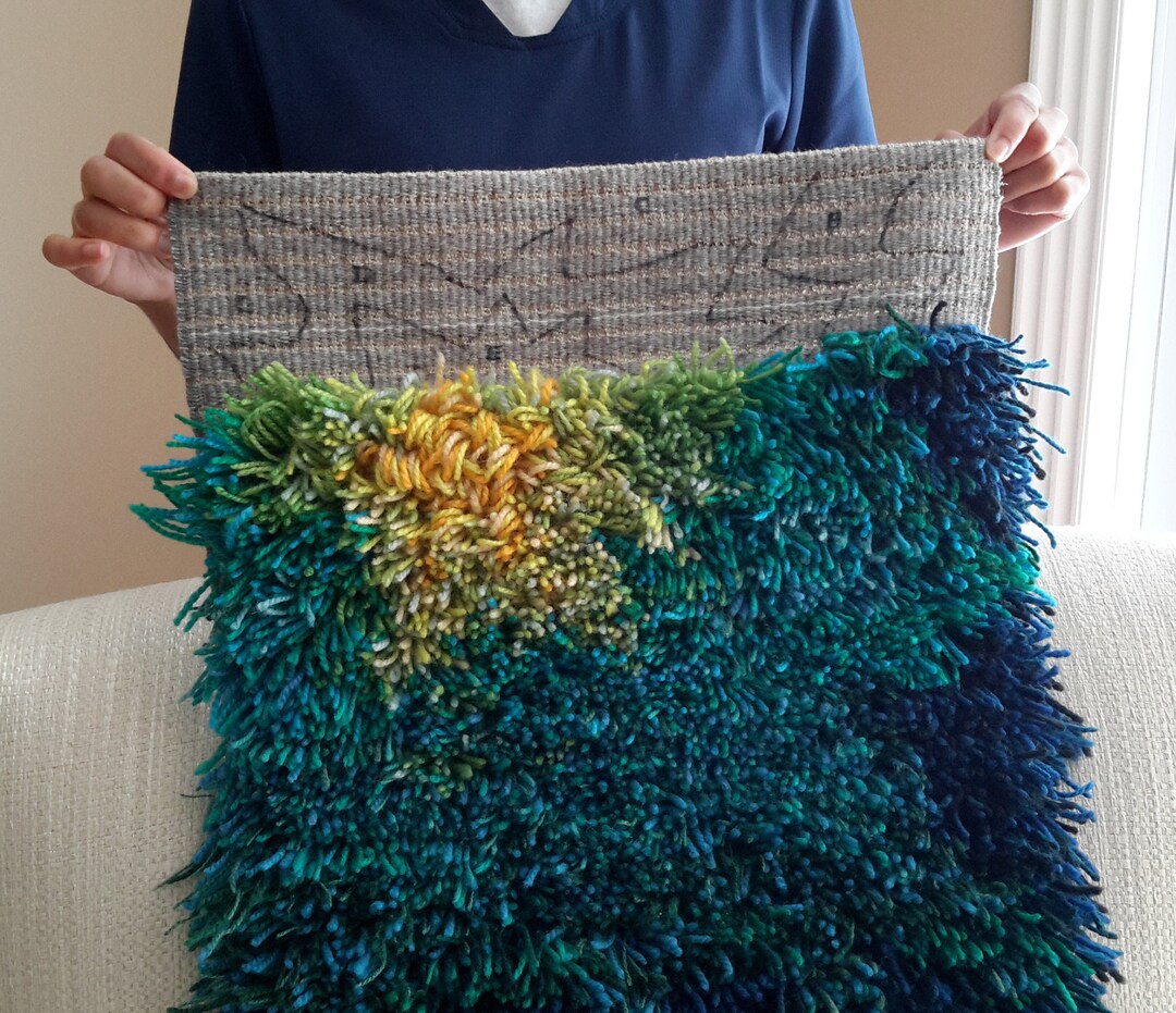 Small Rya Rug Kit. Fireflower Rya Kit. Midcentury Modern Rya - Etsy