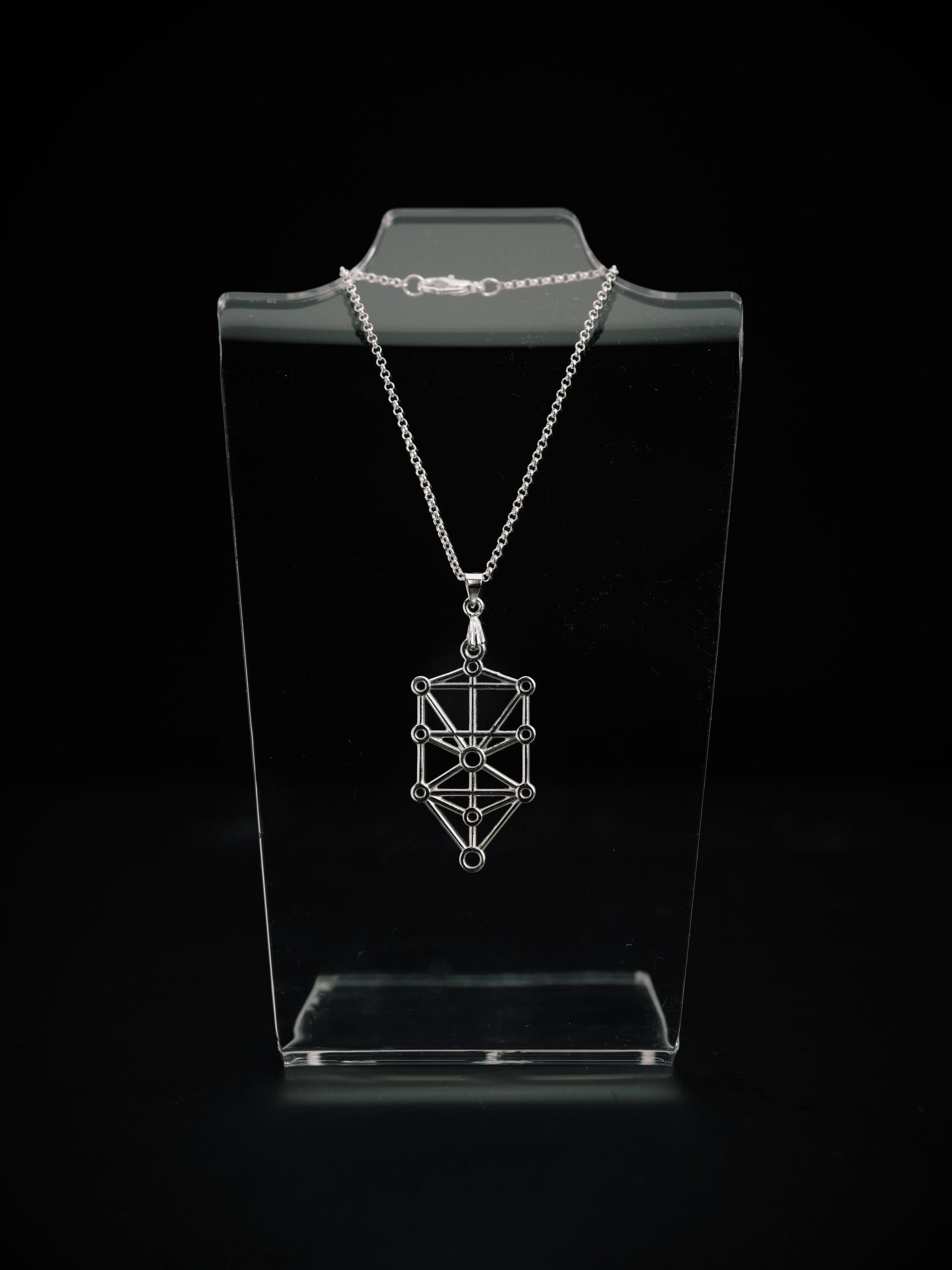 Sephiroth Tree of Life Flower of Life Symbol Delicate Intricate Pendant ...