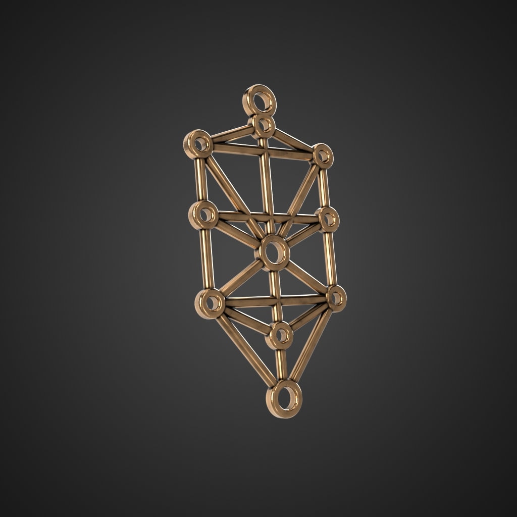 Sephiroth - Tree of Life - Flower of Life Symbol - Delicate Intricate ...