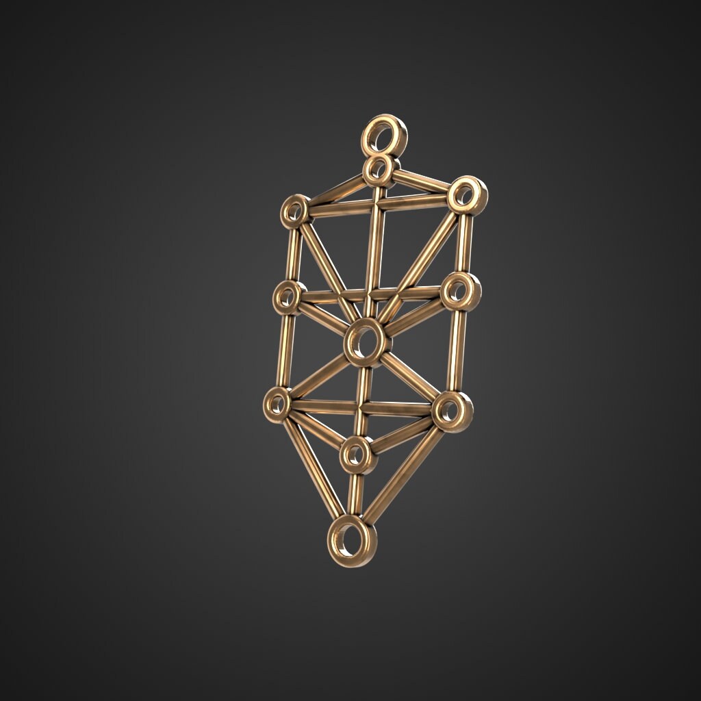 Sephiroth - Tree of Life - Flower of Life Symbol - Delicate Intricate ...