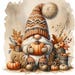 Fall Watercolor Gnome Clipart: Harvest Thanksgiving Set (JPG) - Etsy