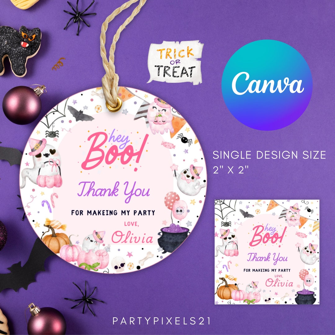 EDITABLE Halloween Gift Tag, Halloween Treat Tags, Halloween Class Gift ...