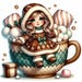 Watercolor Christmas Gnomes Clipart: Holiday JPG Graphics (commercial ...