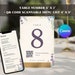 Table Numbers Set QR Code Menu Template Ethereal Beigerose Feather ...