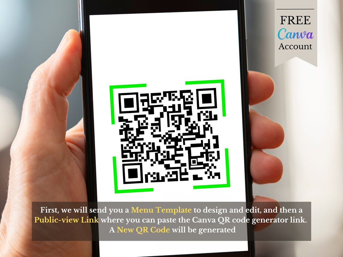 Table Numbers Set QR Code Menu Template Ethereal Beigerose Feather ...