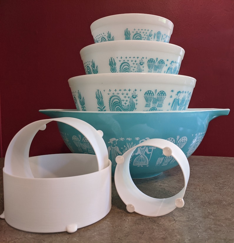 Set of 3 Pyrex Cinderella Mixing Bowl Display Stands Risers 3D - Etsy