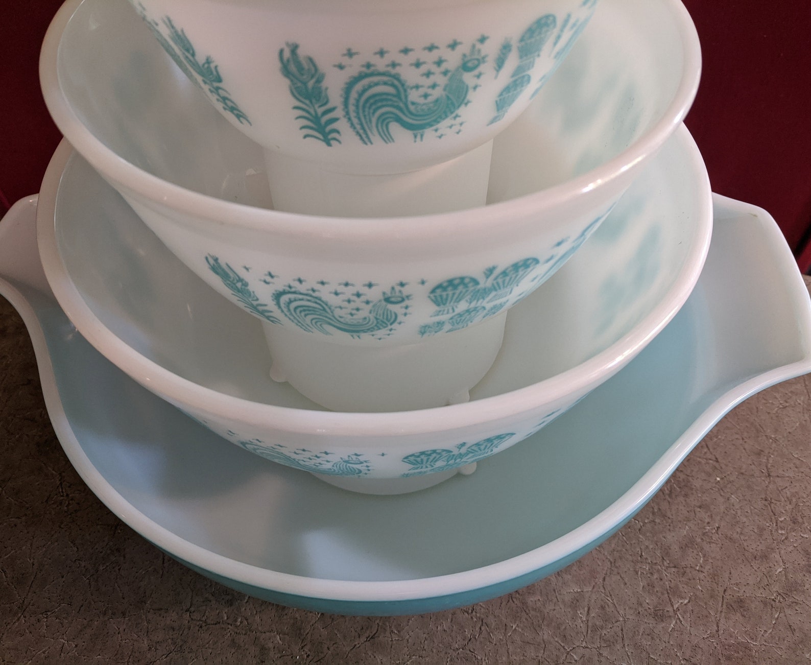 Set of 3 Pyrex Cinderella Mixing Bowl Display Stands Risers 3D - Etsy