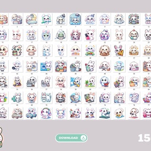 Digital Stickers Daily Routine Stickers Cute Kawaii Planner Stickers ...