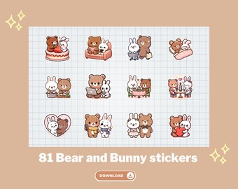 Digital Stickers | Daily Routine Stickers | Cute Kawaii Planner ...