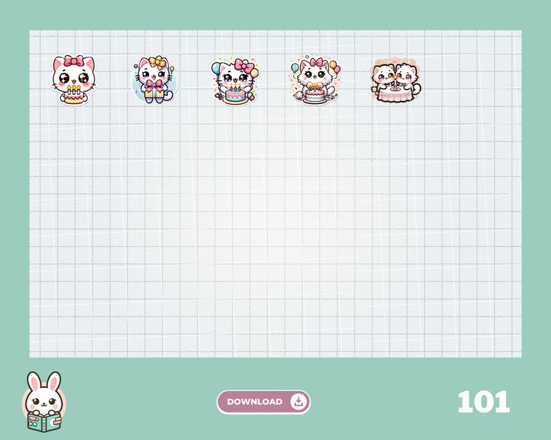 Digital Stickers | Daily Routine Stickers | Cute Kawaii Planner ...