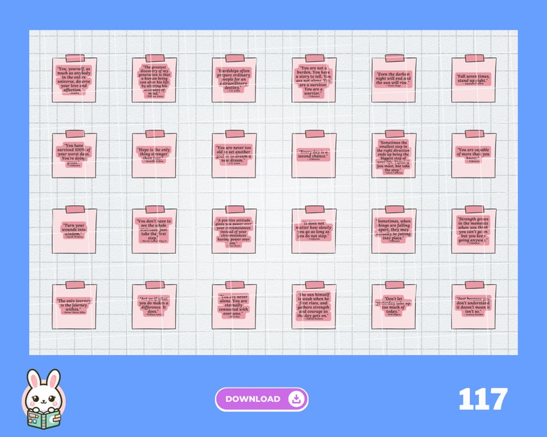 Digital Stickers | Goals Setting | Cute Planner Stickers for Digital ...