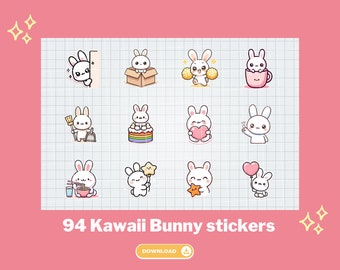 Digital Stickers | Daily Routine Stickers | Cute Kawaii Planner ...