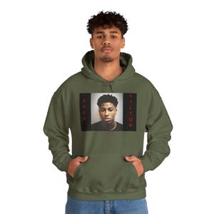 NBA Youngboy Rapper Hoodies, Free Lil Top Unisex Hooded Sweatshirt ...