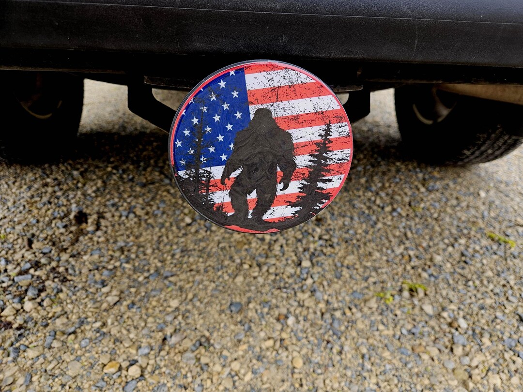 Patriotic Sasquatch Bigfoot Hitch Cover - Etsy