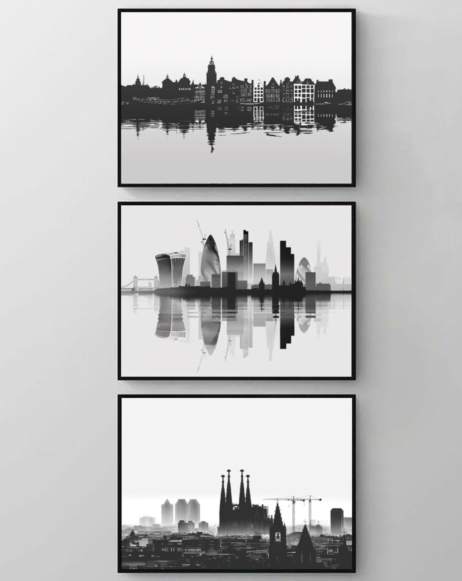 Dubai Skyline Art Print Dubai Print Dubai Poster Dubai Wall Art Dubai ...