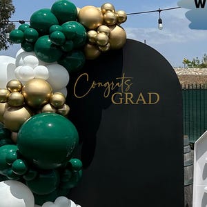 Graduation Party Decal Sign, Congrats Grad for Decorations, Vinyl ...