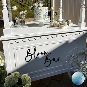 Bloom Bar Wood Sign, Event Wall Decor, Baby Shower Decor, Party Decor ...
