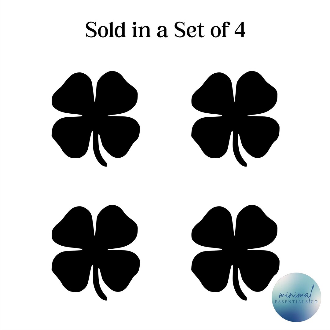 4 Leaf Clover Sticker Decal, Lucky Clover Vinyl Sticker Decoration ...