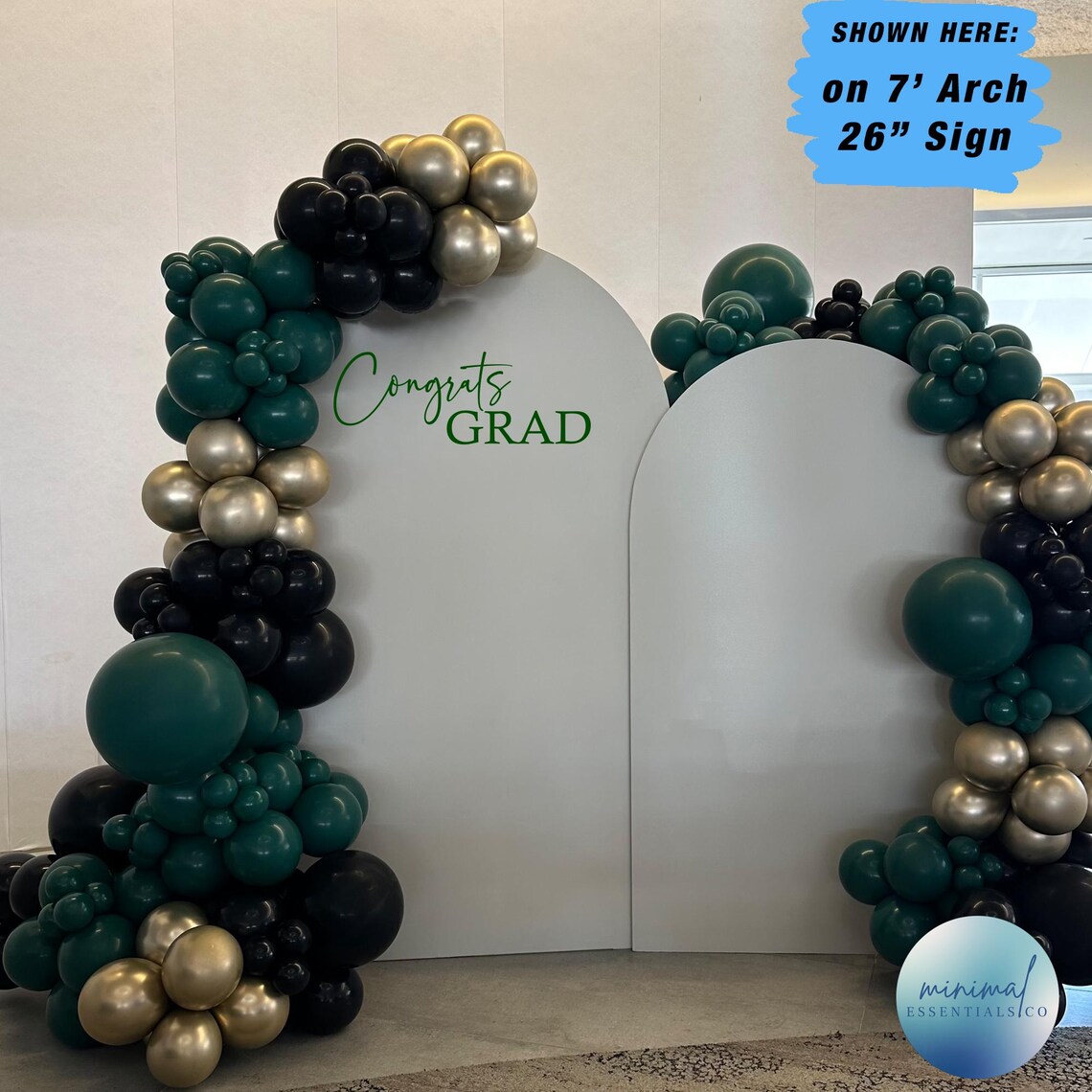 Graduation Party Decal Sign, Congrats Grad for Decorations, Vinyl ...