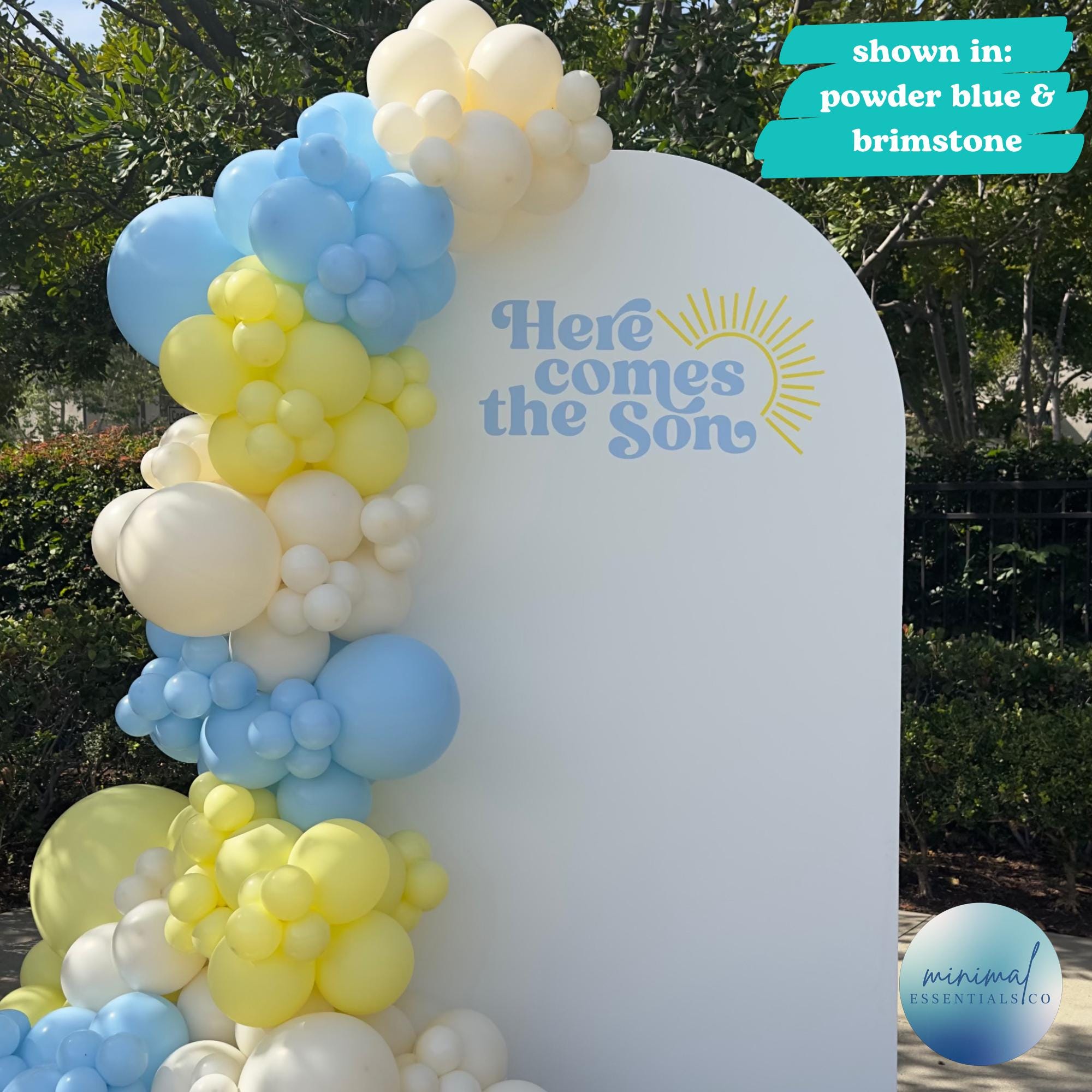 Here Comes the Son Decal Sign, Sun Rays Vinyl, Baby Shower Decorations ...