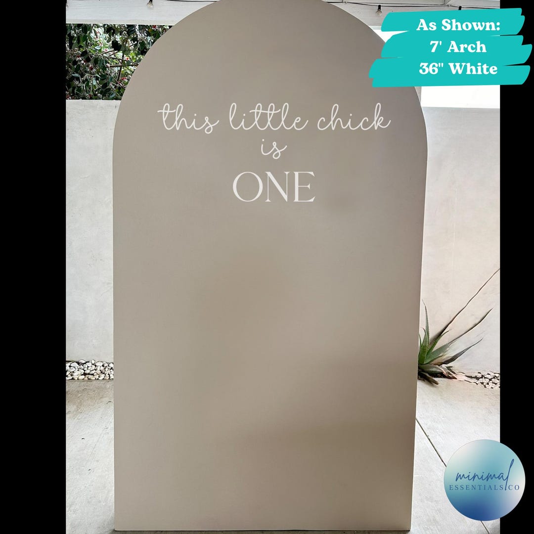 This Chick is One Birthday Party Decal Sign, 1st Birthday Theme ...