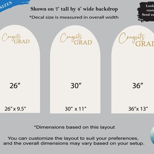 Graduation Party Decal Sign, Congrats Grad for Decorations, Vinyl ...