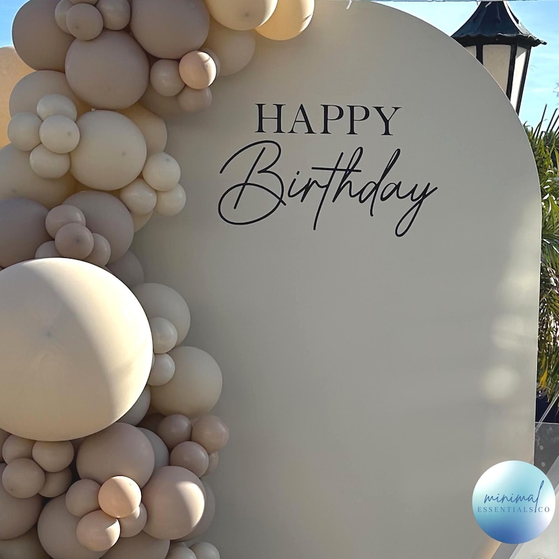 Happy Birthday Large Decal - Etsy