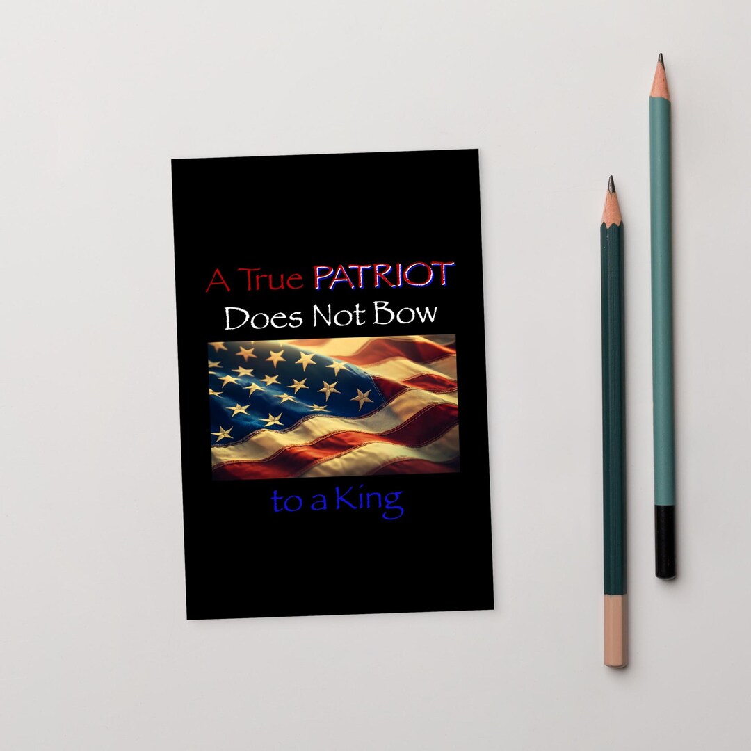 True Patriot, American Flag Political Statement, No King, Save ...