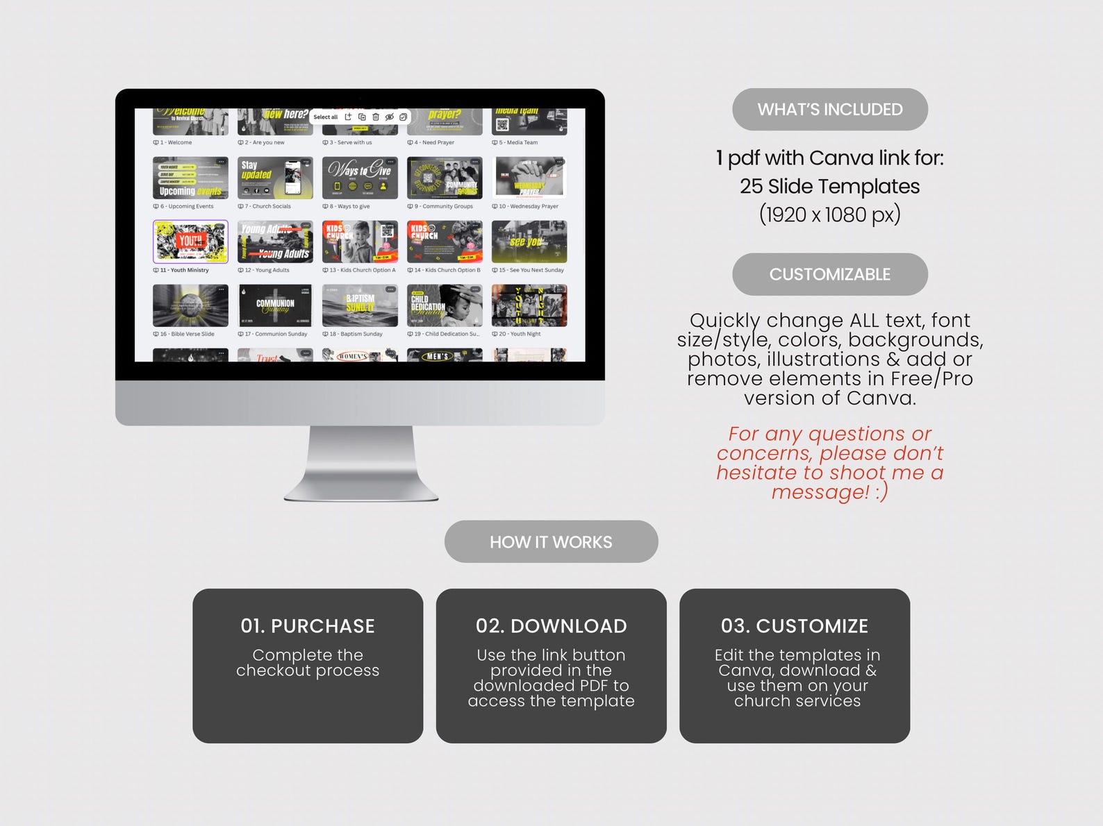 25 Modern Church Pre-service Slides Canva Templates,church Event ...