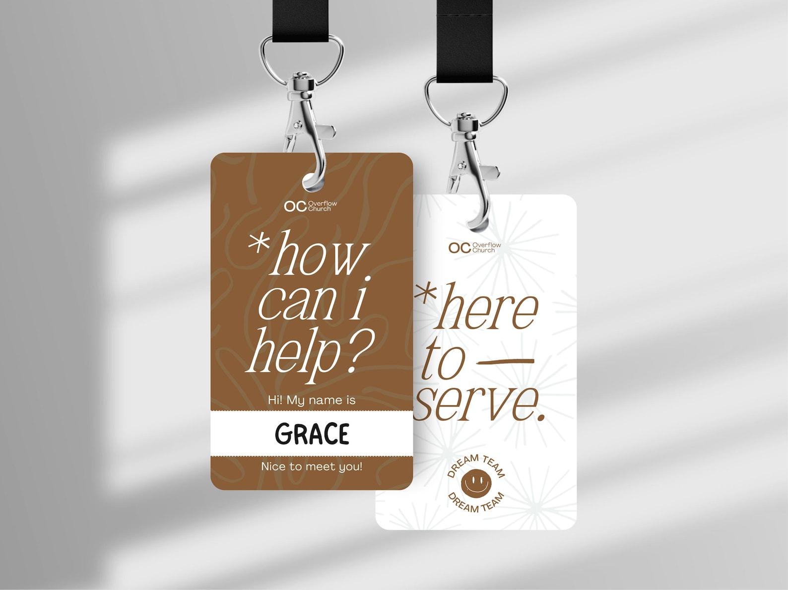 Modern Aesthetic Church ID Badge Canva Templates, Unique Church Staff ...
