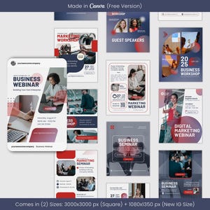 25 Modern Business Marketing Social Media Flyer Template, Live Webinars ...