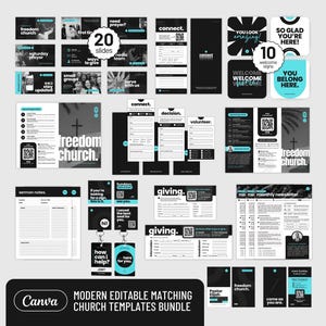 20 Modern Church Pre-service Slides Canva Templates, Aesthetic New ...
