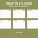 Undated Printable Cottagecore Monthly Calendar Planner Blank Landscape ...