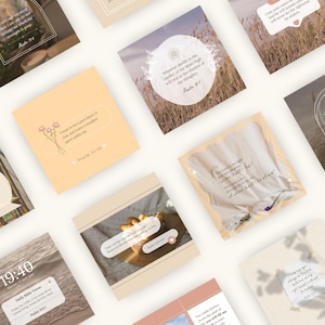 30 Psalms Bible Verse Social Media Templates, Beautiful Uplifting ...