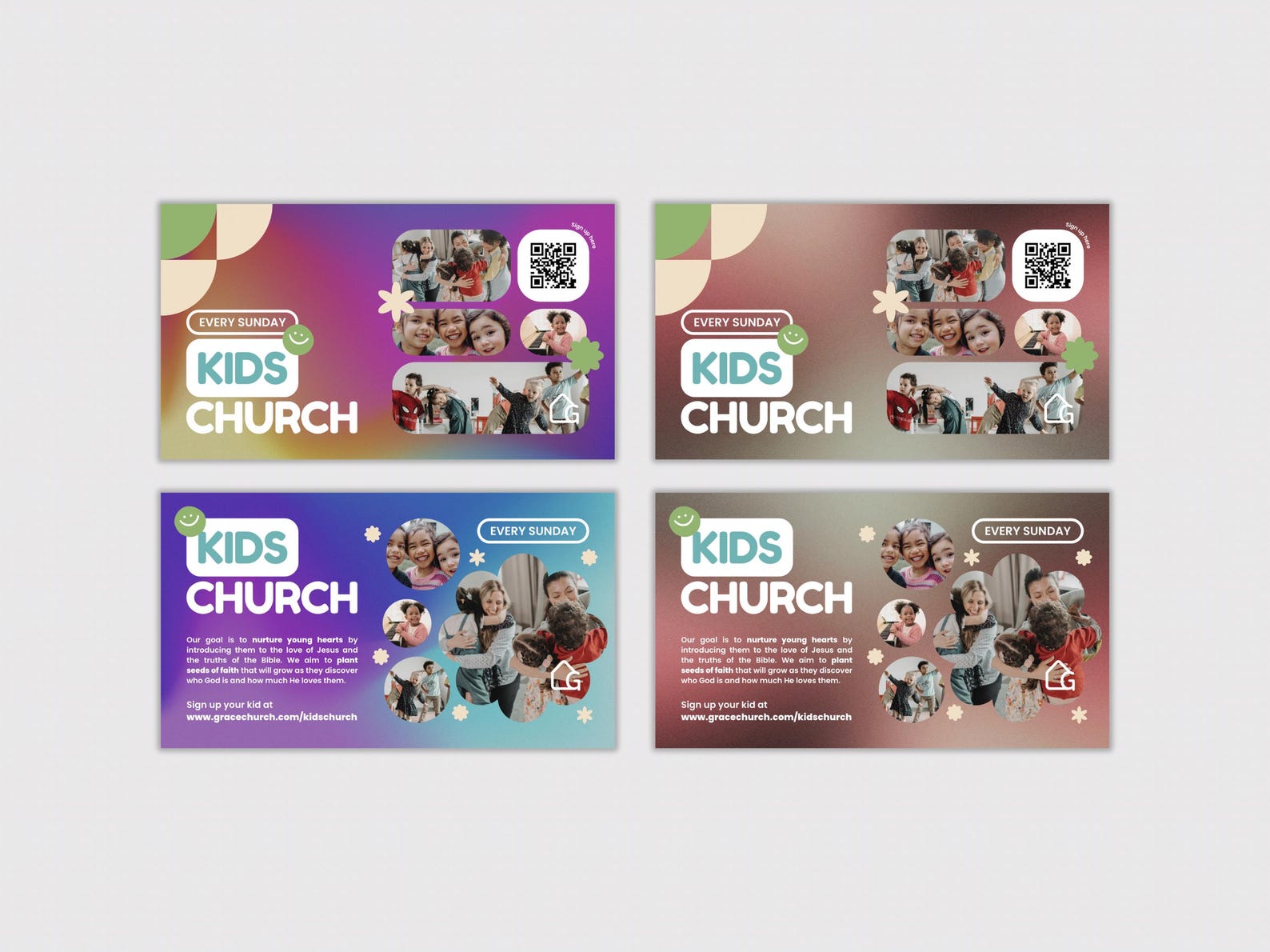 20 Gradient Modern Church Pre-service Slides Canva Templates, Aesthetic ...