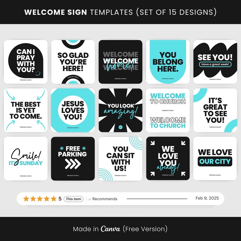 Welcome Sign at a Church - Etsy