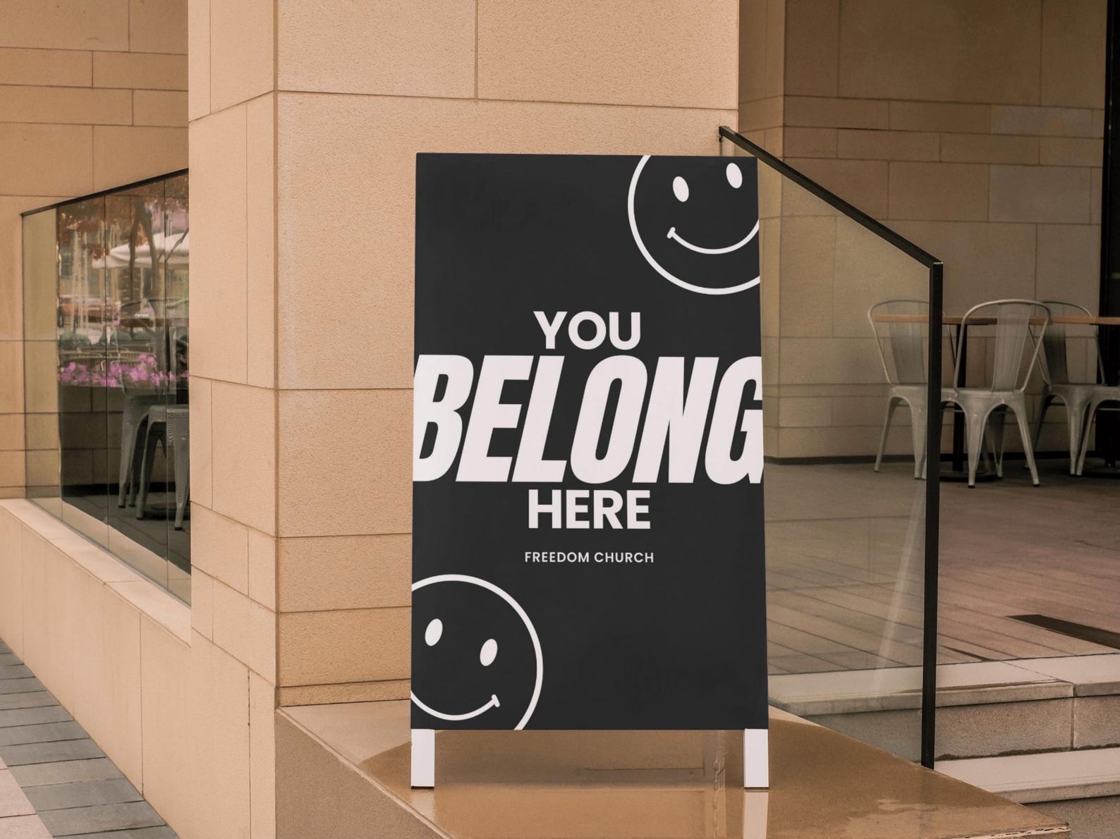 Modern Church A-frame Signs Canva Templates, New Church Parking Signs ...