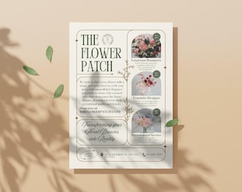 Flower Shop Flyer Template (digital Download) - Etsy