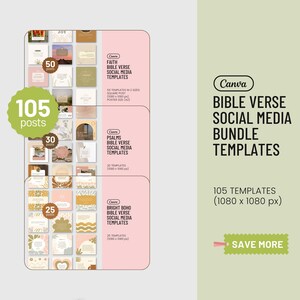 30 Psalms Bible Verse Social Media Templates, Beautiful Uplifting ...