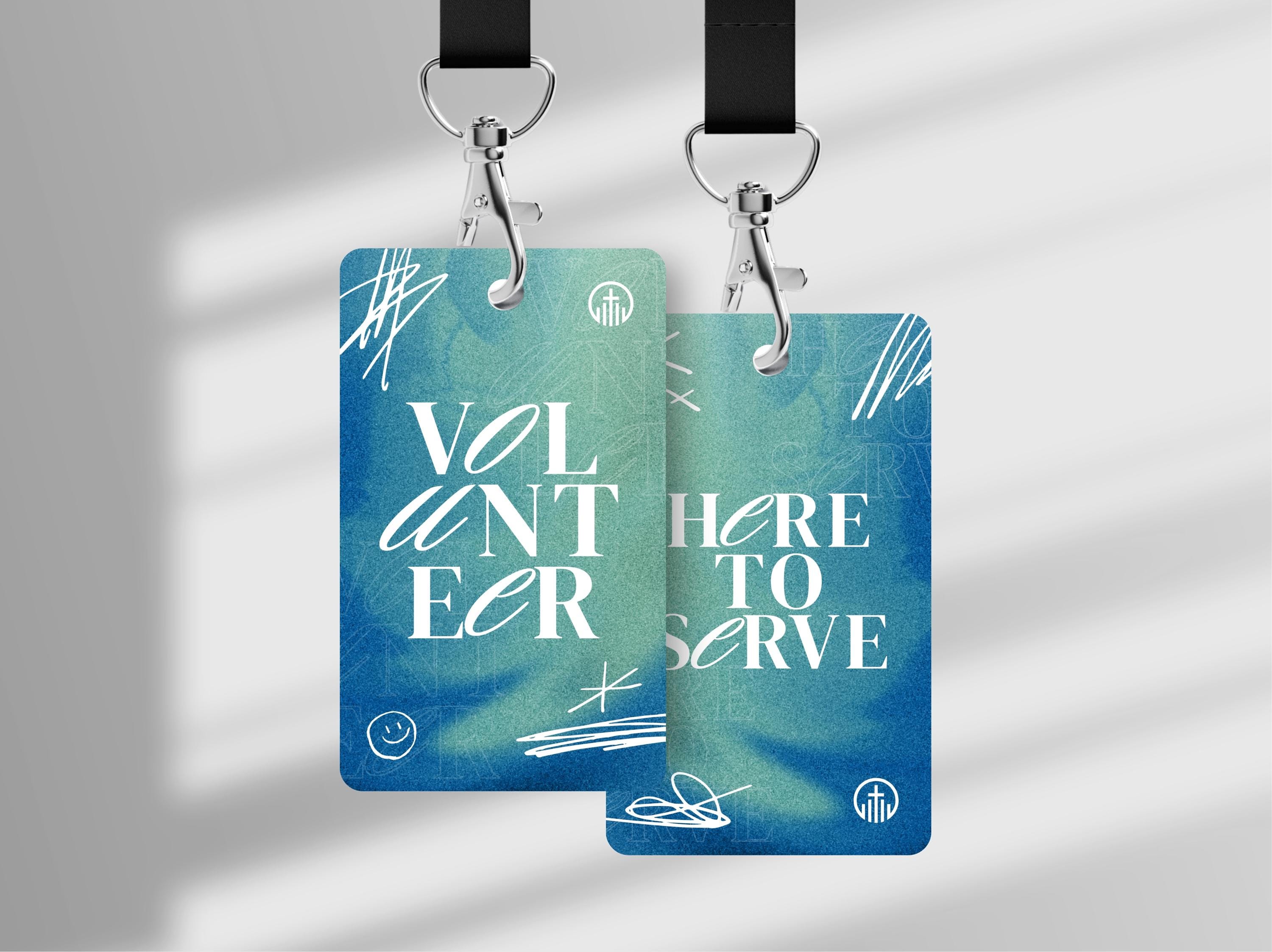 Modern Church ID Badges Template, Youth Volunteer (digital Download) - Etsy