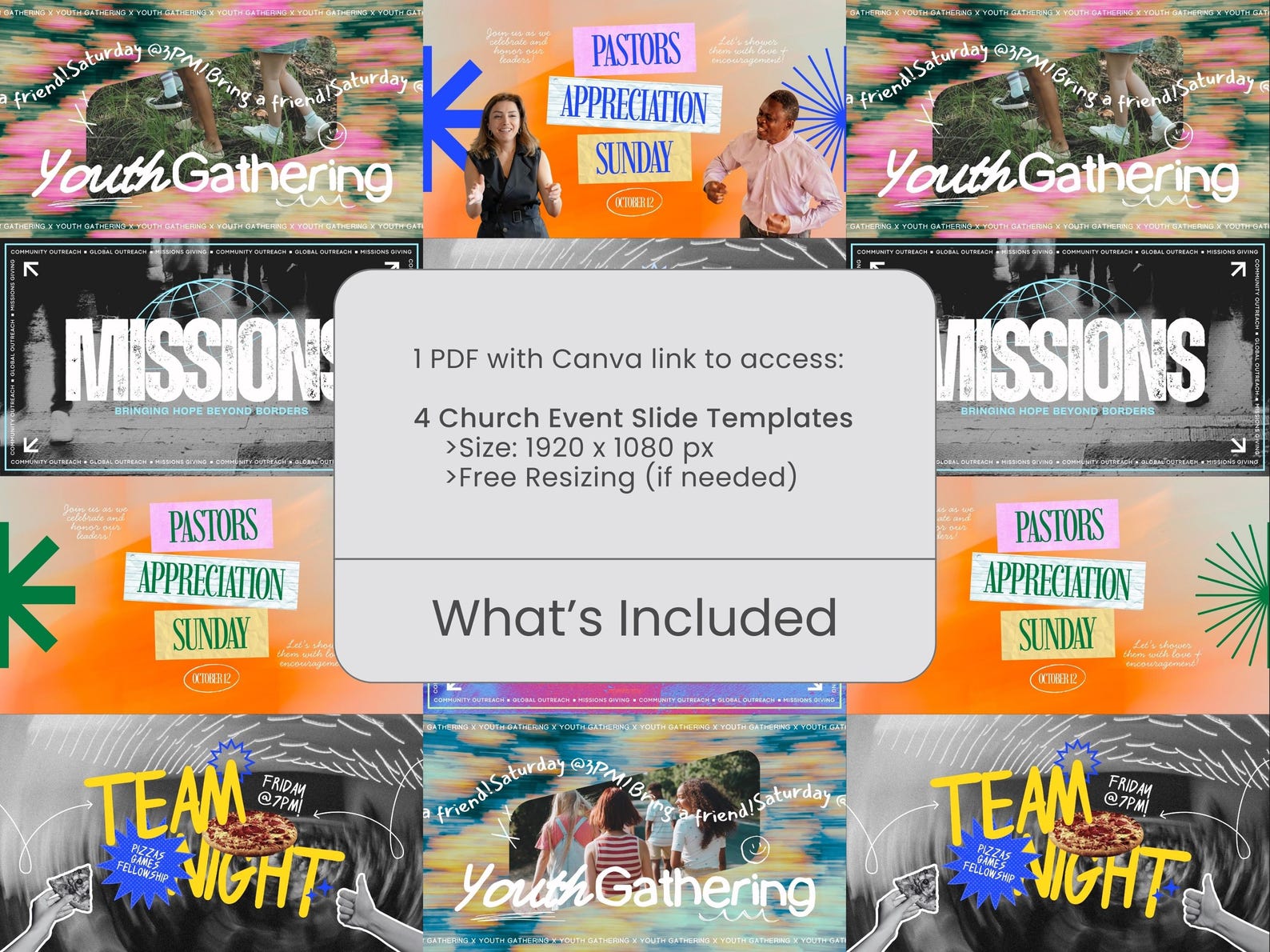 Church Event Announcement Slide Templates: Pastors Appreciation ...