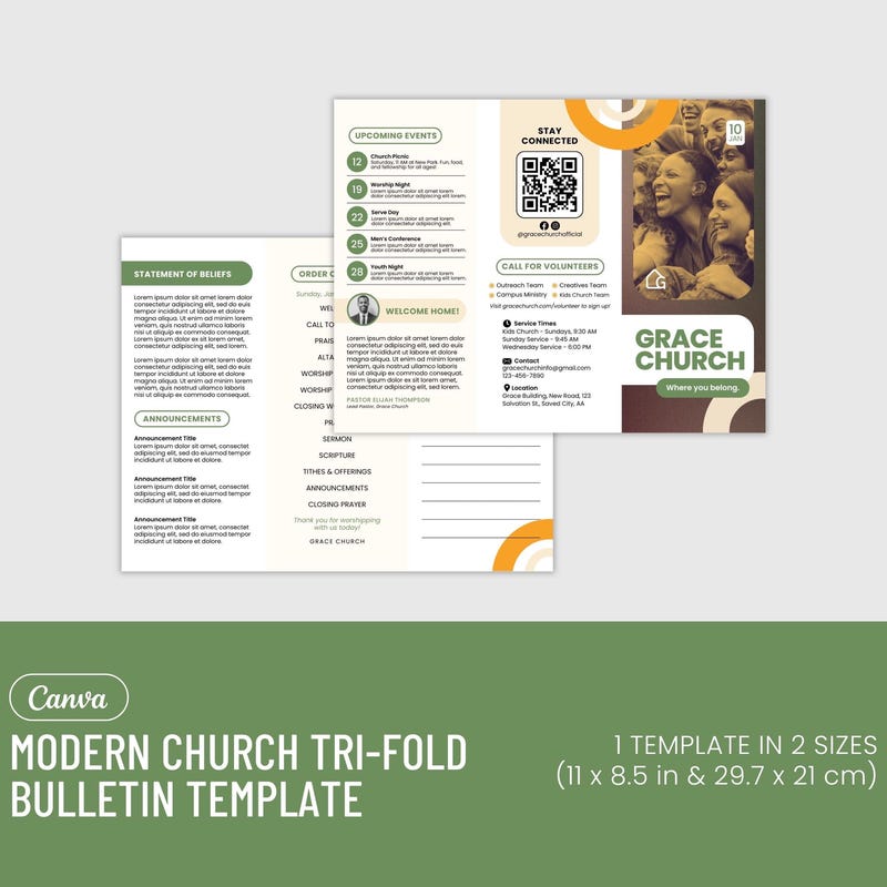 Church Bulletin - Etsy