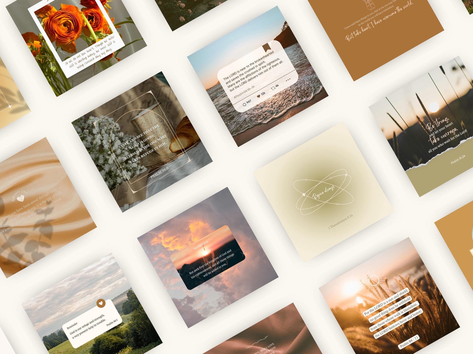 50 Bible Verse Instagram Templates, Encouraging Scriptures, New Designs ...