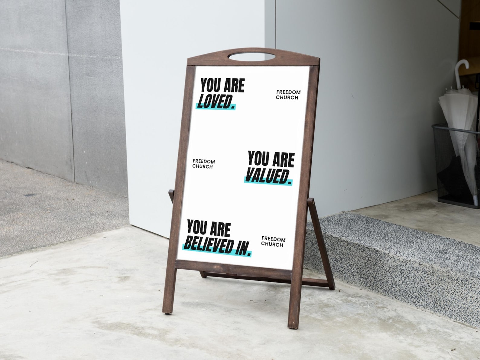 Modern Church A-frame Signs Canva Templates, New Church Parking Signs ...